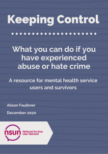 Keeping Control: what to do if you have experienced abuse or hate crime ...